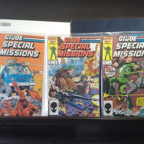 Marvel | Accents | Vintage 986 87 Marvel Gi Joe Special Missions Comics ...